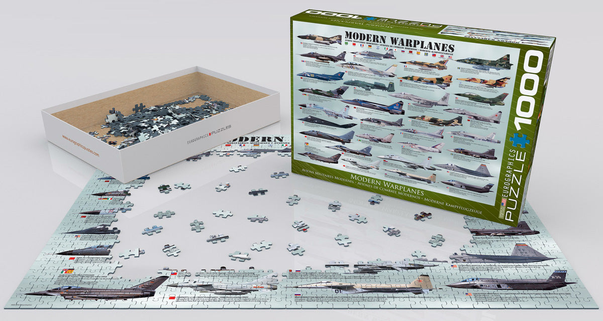 Puzzle: History of Aviation - Modern Warplanes – Little Shop of Magic