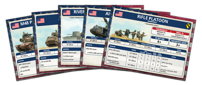 Flames of War: 'NAM - US Unit Cards – Little Shop of Magic