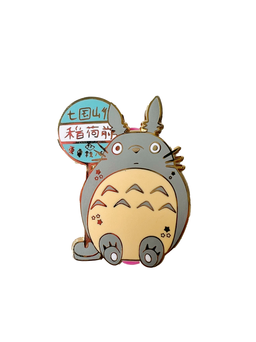 Ghibli: My Neighbor Totoro Waiting at Bus Stop Enamel Pin – Little Shop ...
