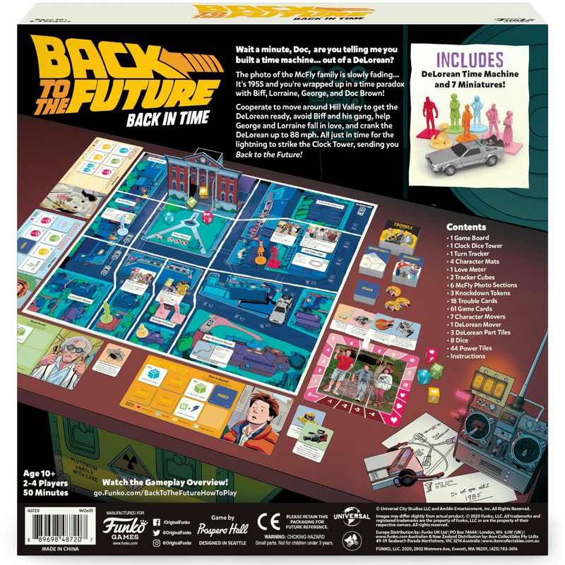 FunkoVerse: Back to the Future - Back in Time Board Game – Little Shop ...