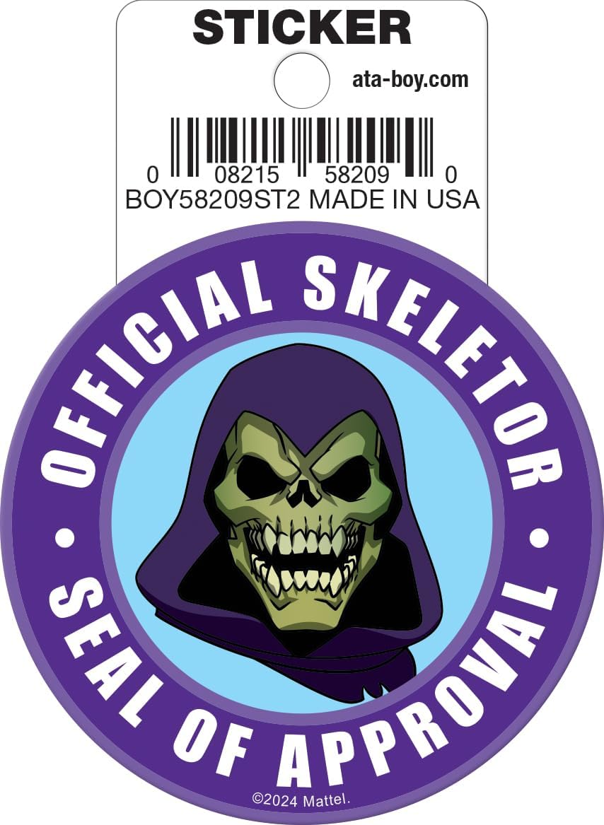 Masters of the Universe: Skeletor Seal of Approval Die Cut Vinyl Stick ...