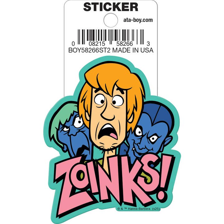 Scooby Doo: Shaggy Zoinks Die Cut Vinyl Sticker - 3" – Little Shop of Magic