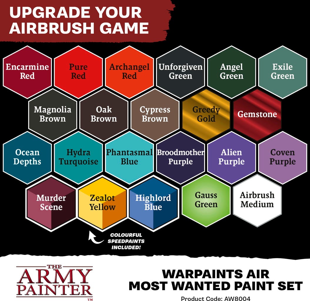 Army Painter Warpaints Air: Most Wanted Paint Set – Little Shop of Magic
