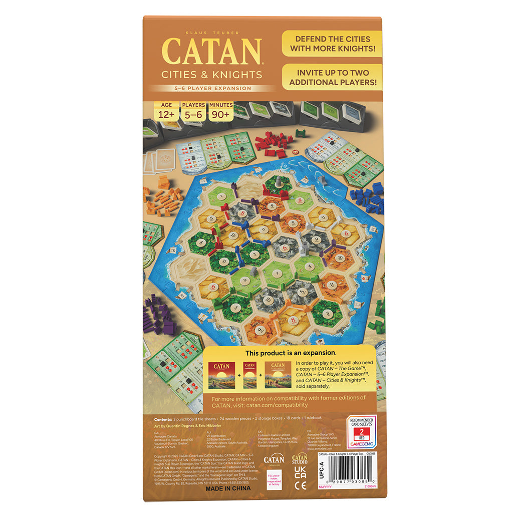 Catan: Cities & Knights 5-6 Player Expansion (6th Edition) – Little ...