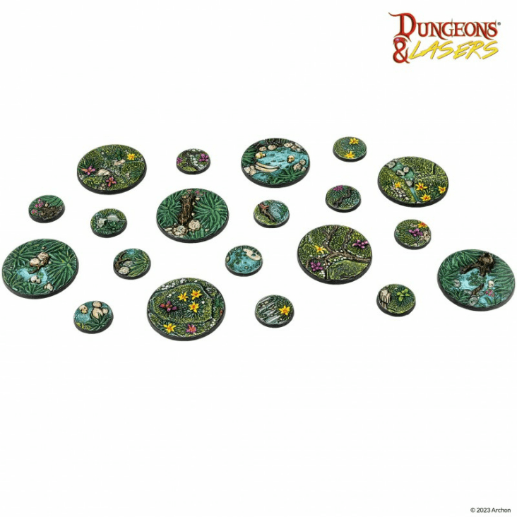 Dungeons & Lasers: Detailed Bases Pack – Little Shop of Magic