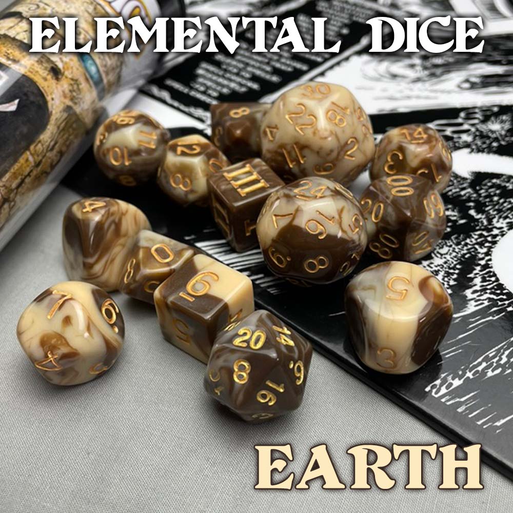 Dungeon Crawl Classics Dice: Elemental Dice - Earth – Little Shop of Magic