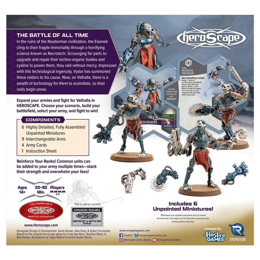 Heroscape: Age of Annihilation - Upgraded Necrotech Reavers Army Expan ...