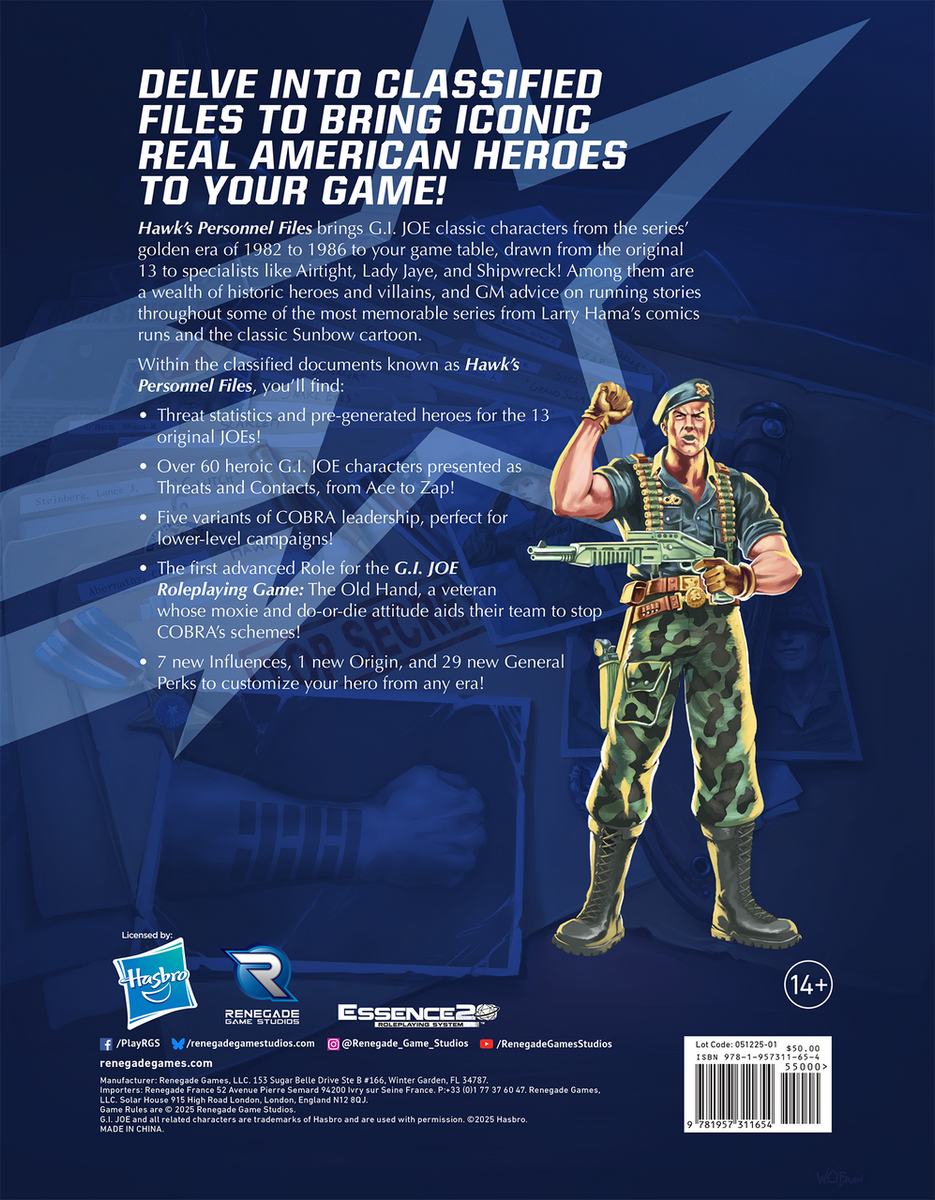 G.I. JOE RPG: Hawk’s Personnel Files Sourcebook – Little Shop of Magic
