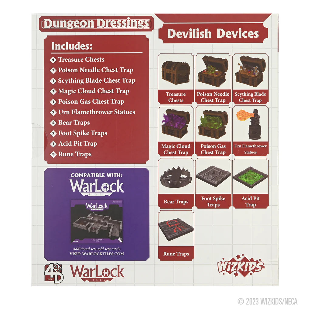 WarLock Tiles: Dungeon Dressings - Traps - Devilish Devices – Little ...