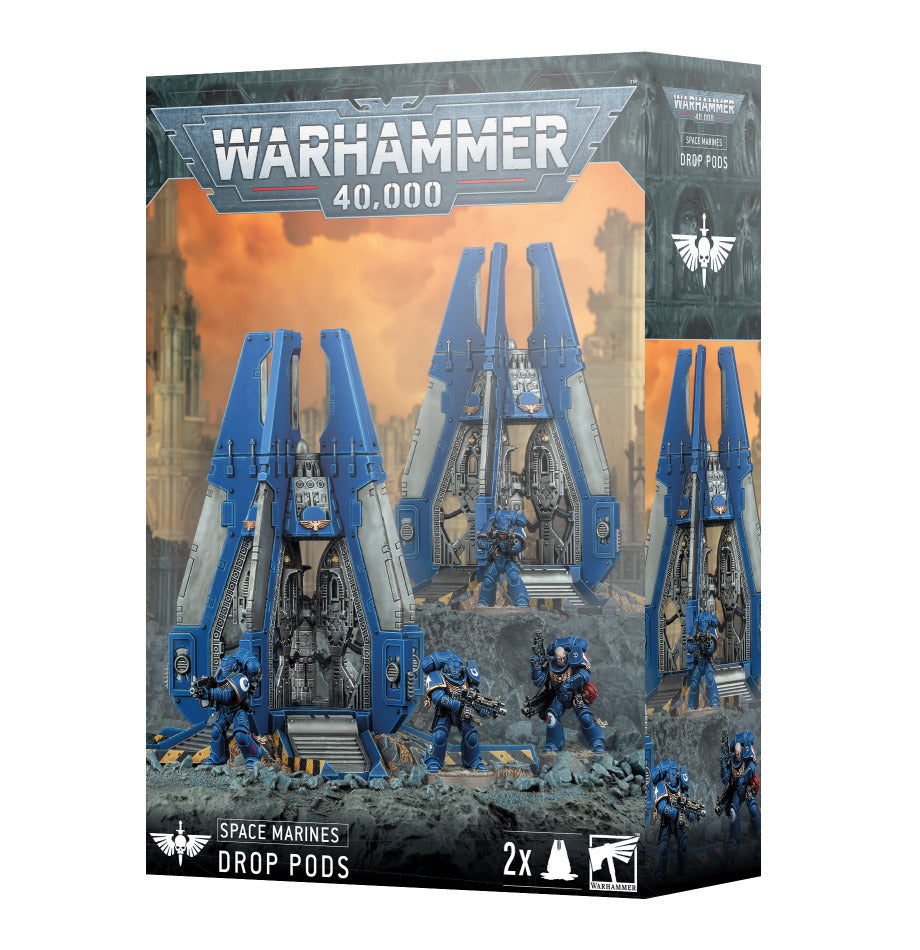 Warhammer 40K: Space Marines - Drop Pods – Little Shop of Magic
