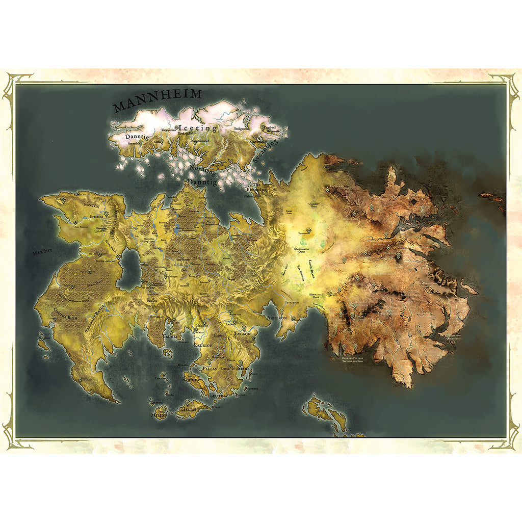 Conquest: Cloth Map of Alektria, the first continent of EÄ – Little ...