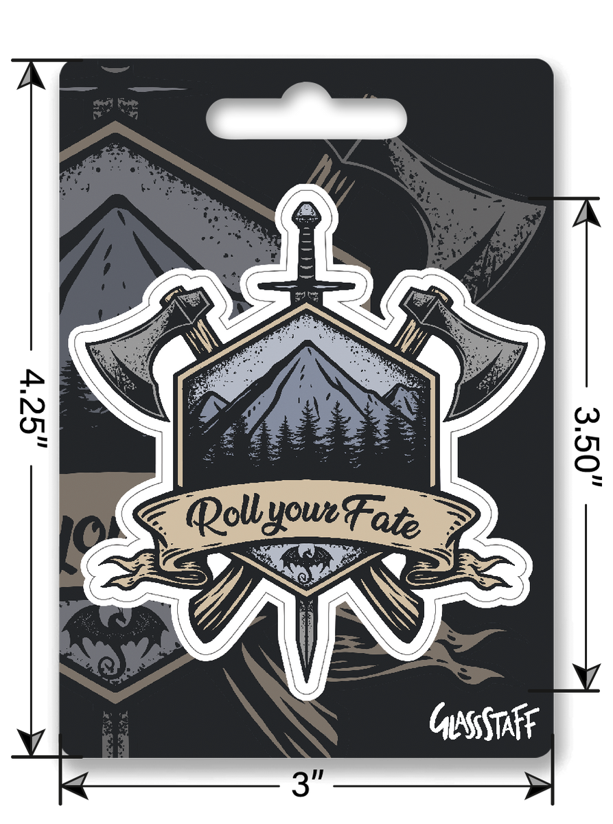 Sticker: Roll Your Fate Waterproof Die Cut – Little Shop of Magic