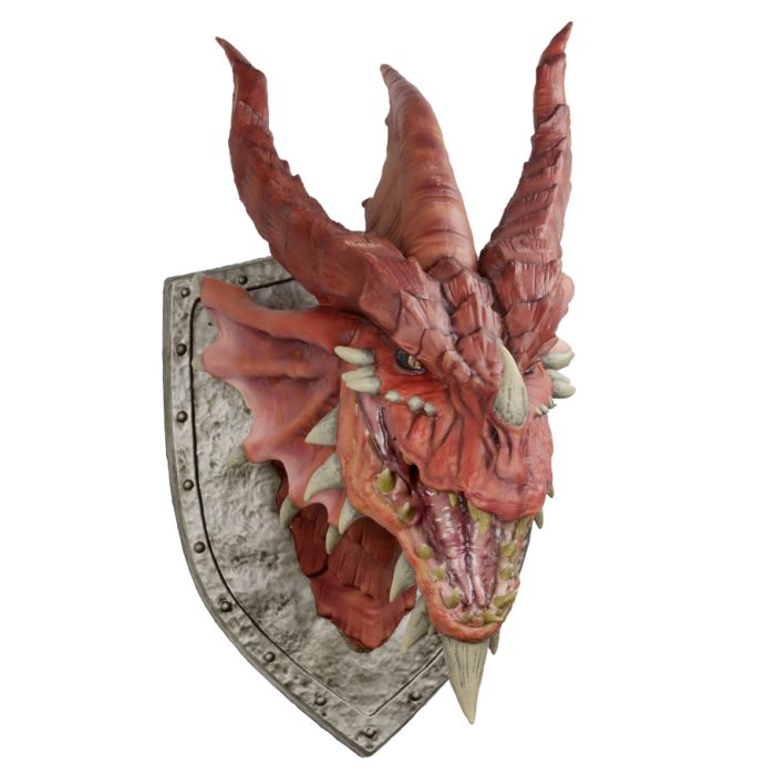 D&D Replicas of the Realms: Red Dragon Trophy Plaque – Little Shop of Magic