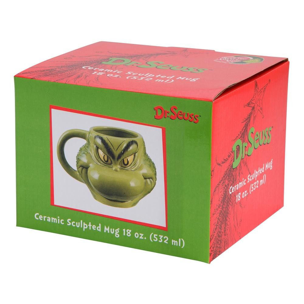 Dr. Seuss The Grinch 16 oz. Ceramic Sculpted Mug – Little Shop of Magic