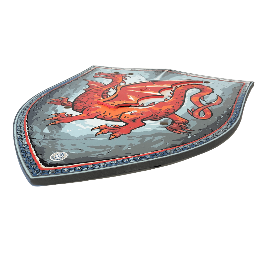 knight shield dragon