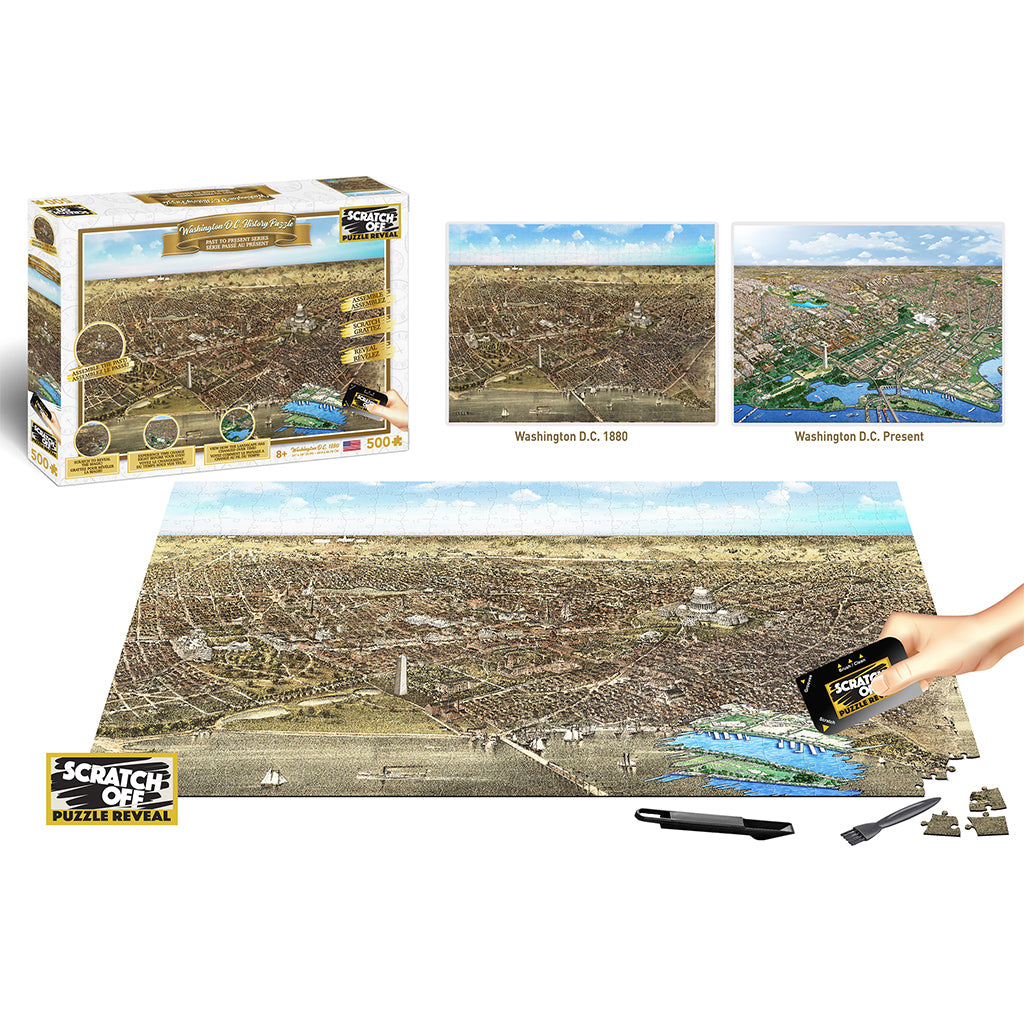 Scratch Off: History Puzzle - Washington DC – Little Shop of Magic