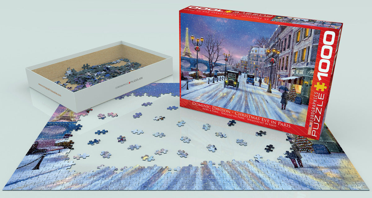 Puzzle: Christmas - Seasonal - Christmas Eve in Paris by Dominic Davis ...