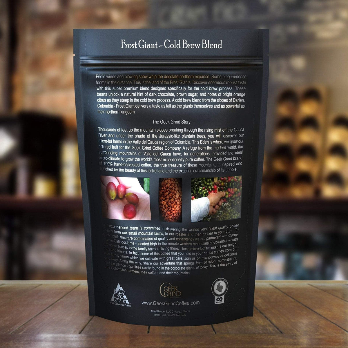 Geek Grind Coffee: Frost Giant - Cold Brew (Ground) – Little Shop of Magic