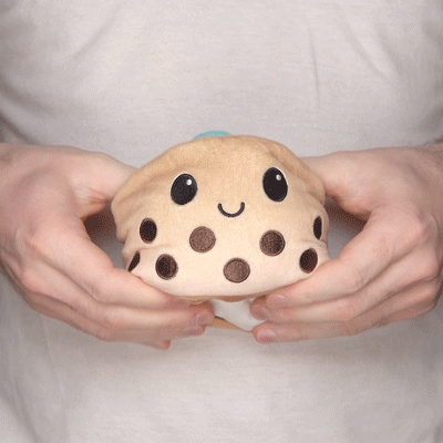 TeeTurtle Reversible Boba: Brown/White (Mini) – Little Shop of Magic