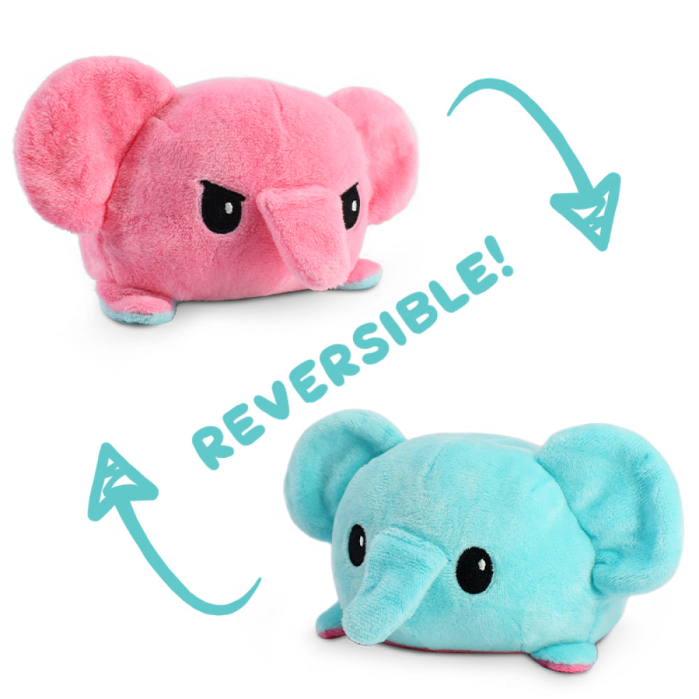 TeeTurtle Reversible Elephant: Aqua/Pink (Mini) – Little Shop of Magic