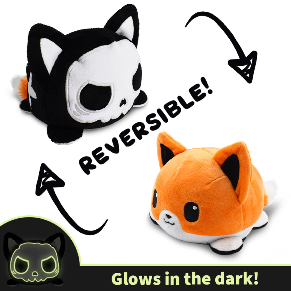 TeeTurtle Reversible Fox: Skeleton Glow (Mini) – Little Shop of Magic