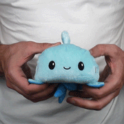 TeeTurtle Reversible Shark: Light Blue/Blue (Mini) – Little Shop of Magic