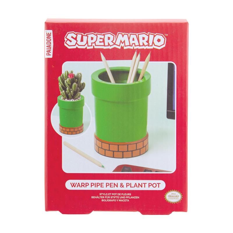 Paladone: Super Mario Pipe Plant and Pen Pot – Little Shop of Magic