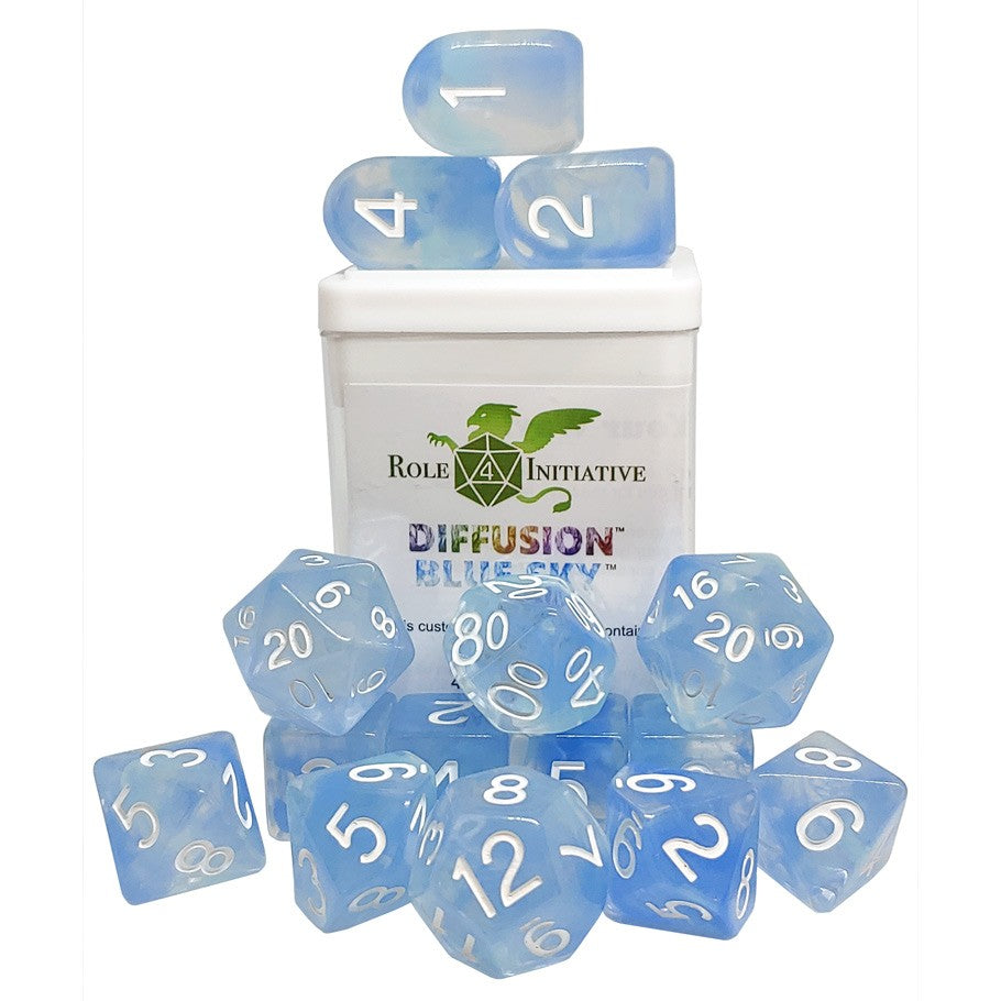 Role 4 Initiative: Diffusion Blue Sky Polyhedral Set w/ Arch'd4 (15 ...